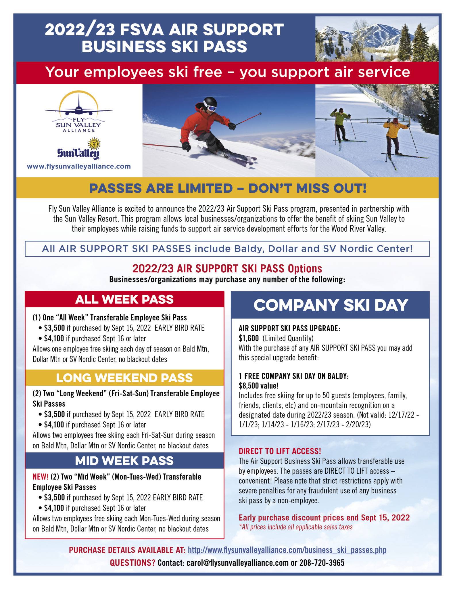 Business Ski Passes